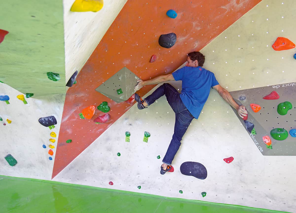 Übungen zur Klettertechnik